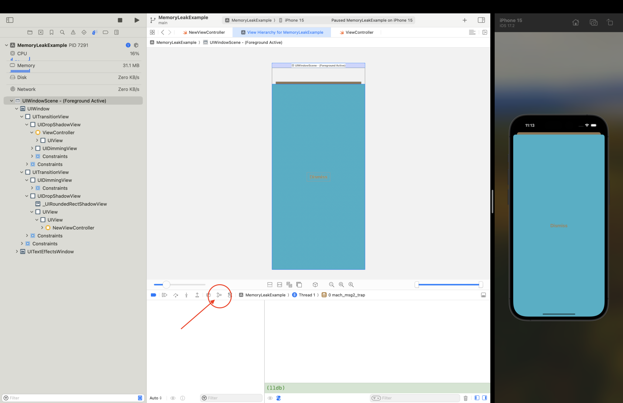 Memory Leak with Memory Graph Debugger | TO THE NEW Blog